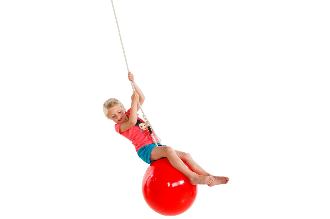 Buoy Ball ‘DROP’ Swing With Adjustable Rope - Red