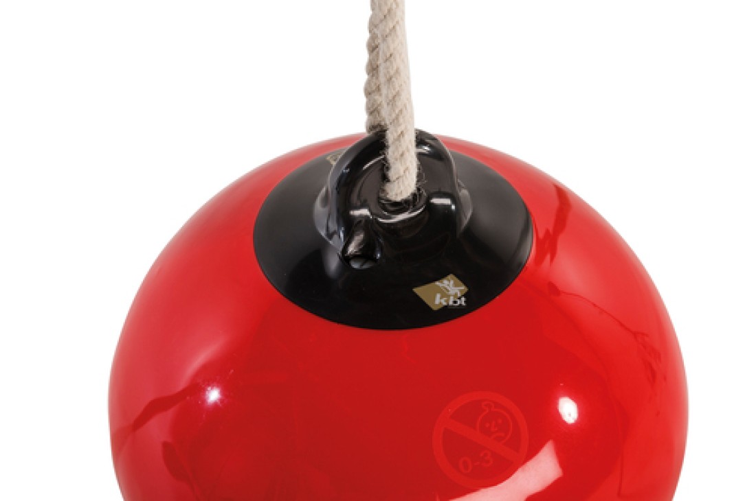 Buoy Ball ‘MANDORA’ Swing With Adjustable Rope - Red