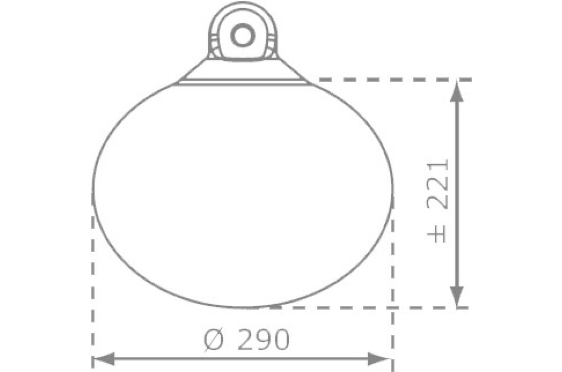 Buoy Ball ‘MANDORA’ Swing With Adjustable Rope - Red